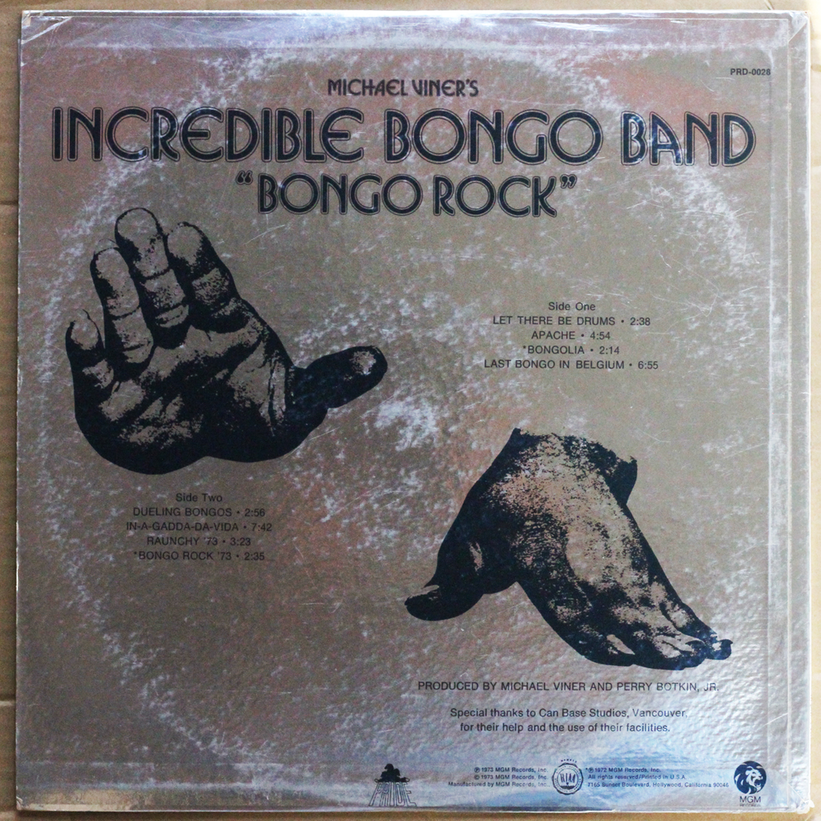 ソウル/ダンクラ/ディスコ/LP/銀ジャケ Michael Viner's Incredible Bongo Band Bongo Rock ...