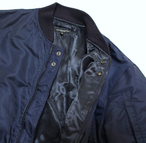 19AW Engineered Garments エンジニアードガーメンツ Aviator Jacket Flight Satin Nylon ...