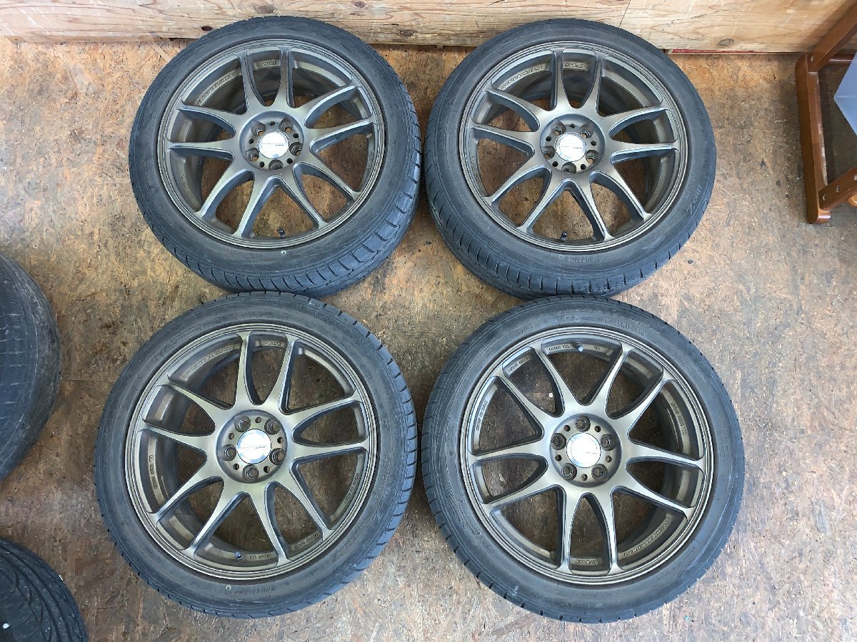 引き取り可 WORK エモーションKiwami 極 17×7JJ オフセット＋53 PCD100 4本 品(ラジアルタイヤ)｜売買された ...