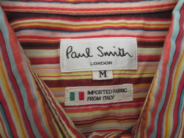 PaulSmith ポールスミス 長袖ストライプシャツ Mサイズ(Mサイズ)｜売買されたオークション情報、yahooの商品情報をアーカイブ公開 - オークファン（aucfan.com）