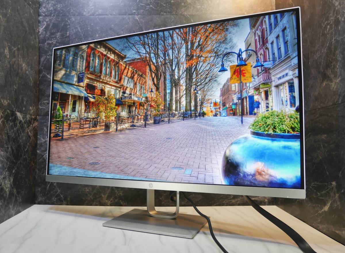訳アリ HP Pavilion 27q Display 27inch 非光沢 QHD 2560×1440 2019年製造/使用時間62時間 ...