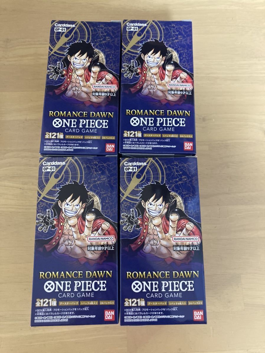 4box ワンピース ONE PIECE カードゲーム ブースターパック ロマンスドーン ROMANCE DAWN BOX(ワンピース)｜売買されたオークション情報、yahooの商品情報を ...