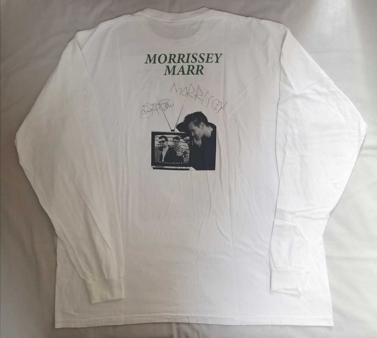 Strangeways NYC THE SMITHS MORRISSEY MARR スミス モリッシー マー サイン入り 長袖 Tシャツ ロン ...