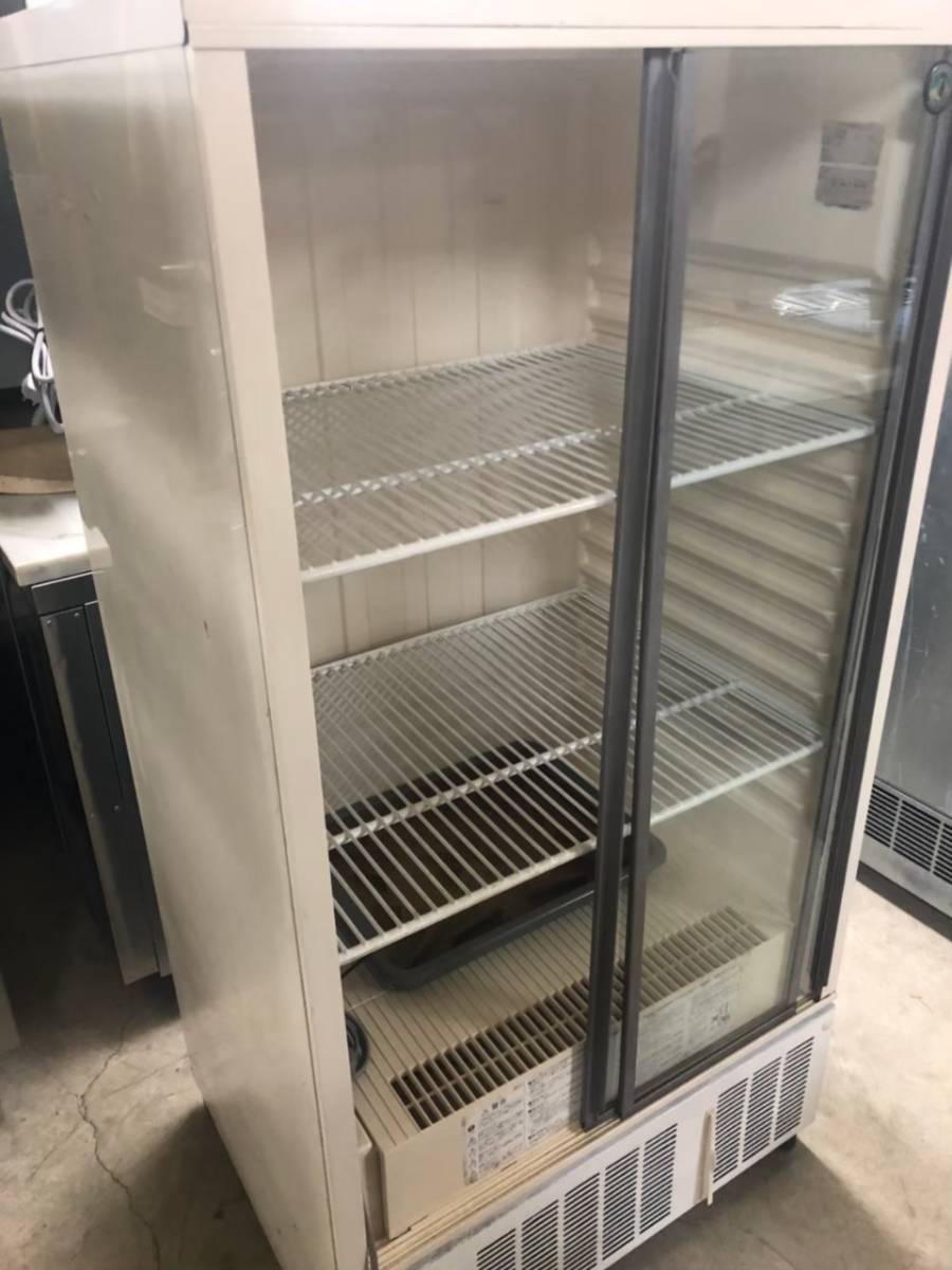 ク284-3 ホシザキ/小型冷蔵ショーケース/SSB-70C2/単相100V W700×D550×H1400mm 飲食店/厨房/店舗/業務用 ...