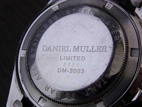 DANIEL MULLER/ダニエルミューラー メタルバンド腕時計 DM-2003(3針（時、分、秒）)｜売買されたオークション情報、yahooの商品情報をアーカイブ公開 - オークファン ...