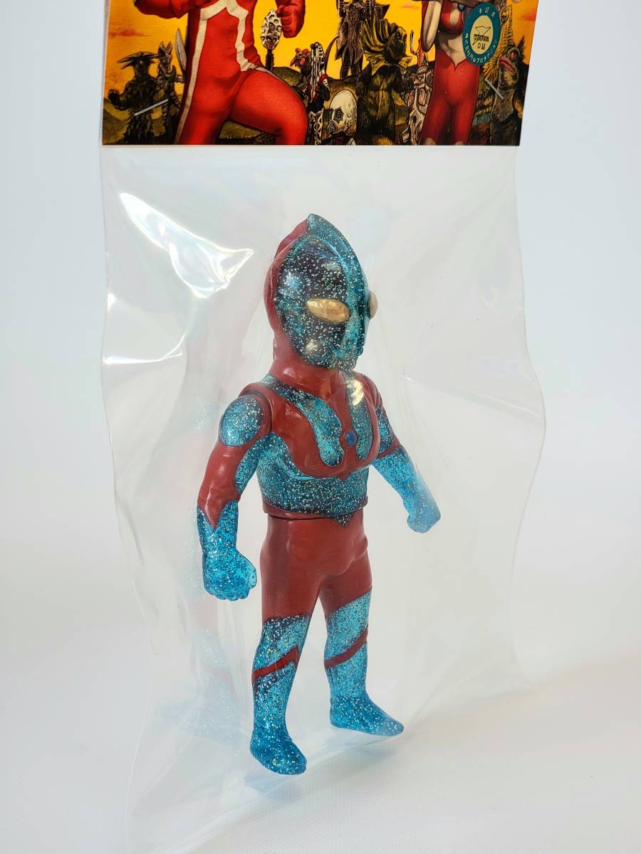 ウルトラマン One up. 限定 クリアブルー 銀＋少し金ラメ MAXTOY ultraman clear blue silver + a little gold glitter MAX ...