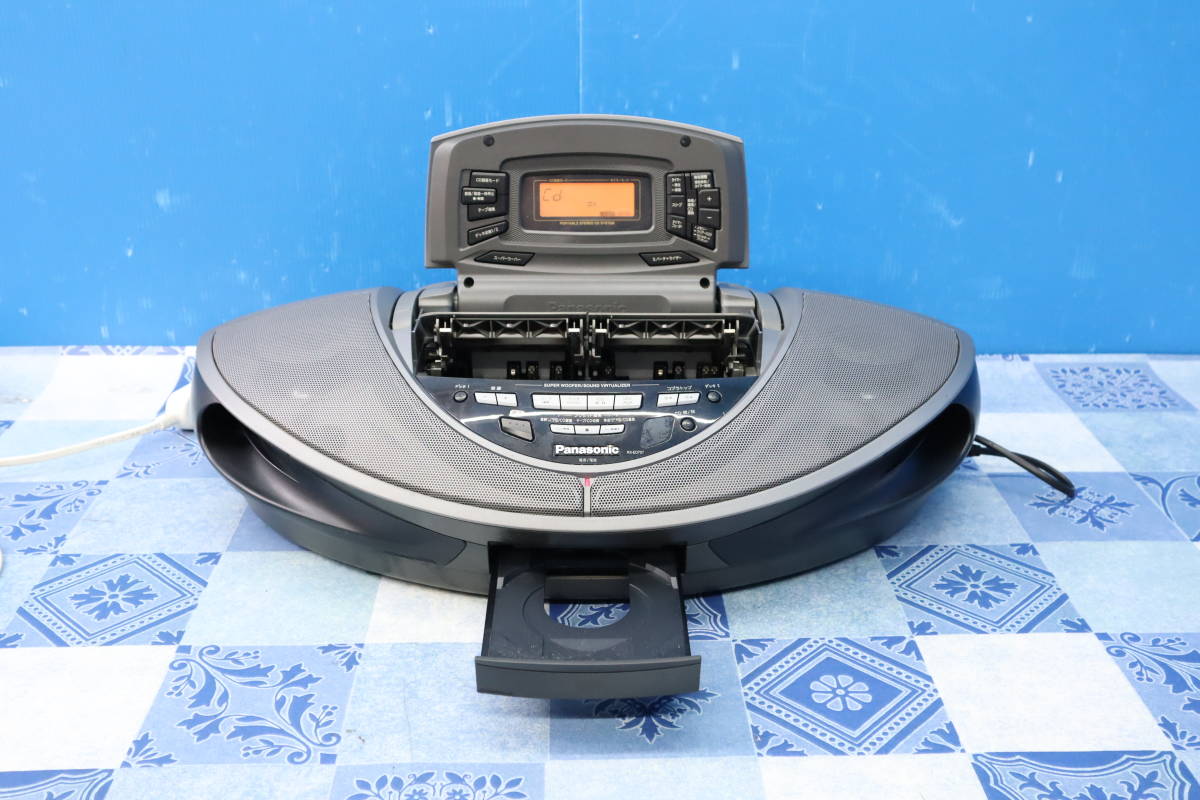 音響機器 ｜CDラジカセ コブラトップ ダブルラジカセ｜Panasonic パナソニック RX-ED707 ｜昭和レトロ リモコンなし ...