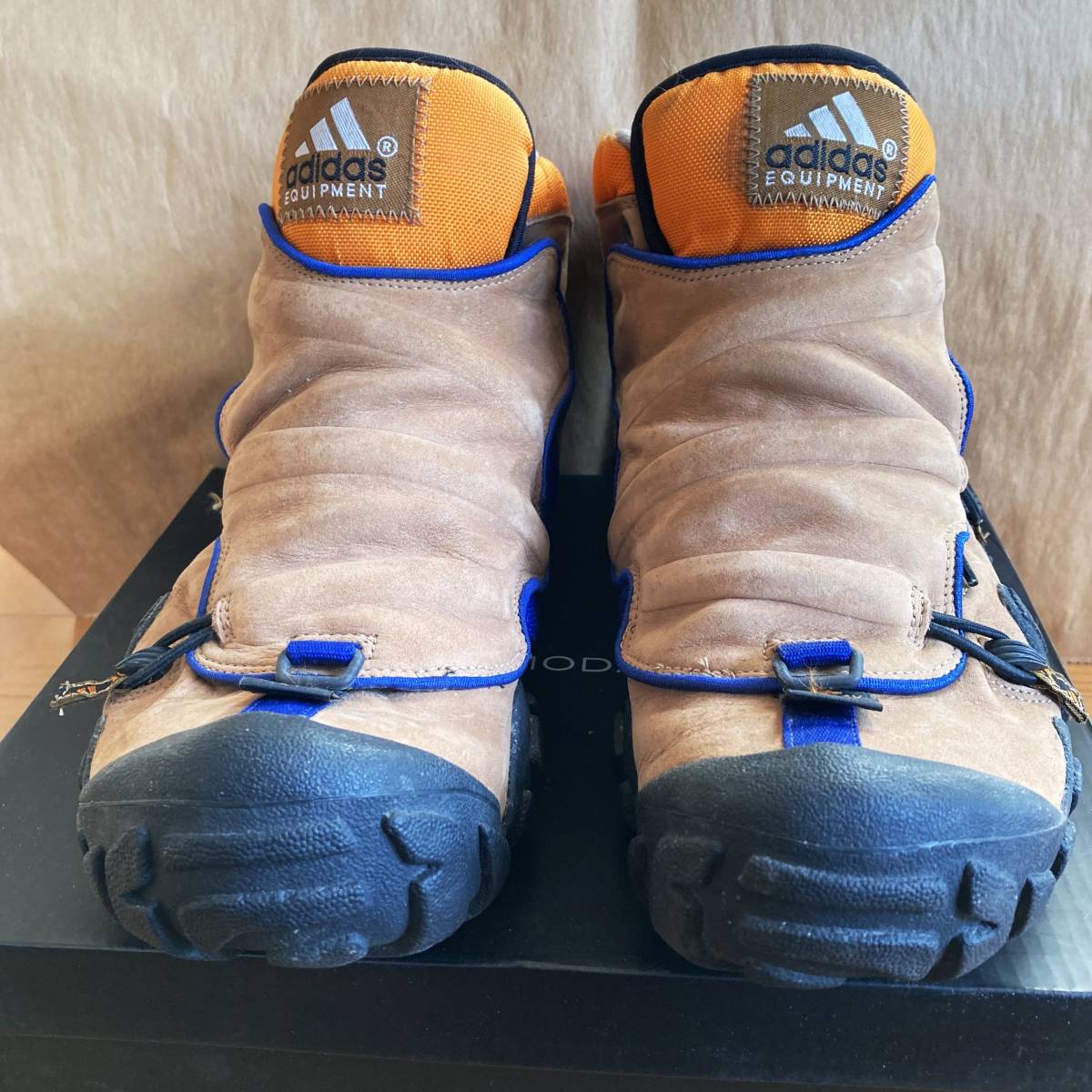 オリジナル/付属品完品 adidas EQT.BADLANDER バッドランダー 045110 CHINO/TRUE-BLUE/APR US9 ...