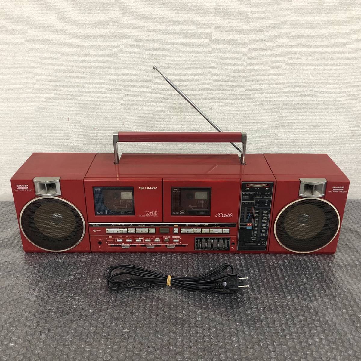 L11790 022 -313/SY12000 名古屋 SHARP シャープ QT-88R テーブルコンポーネントシステム(ラジカセ)｜売買されたオークション情報、yahooの商品情報を ...