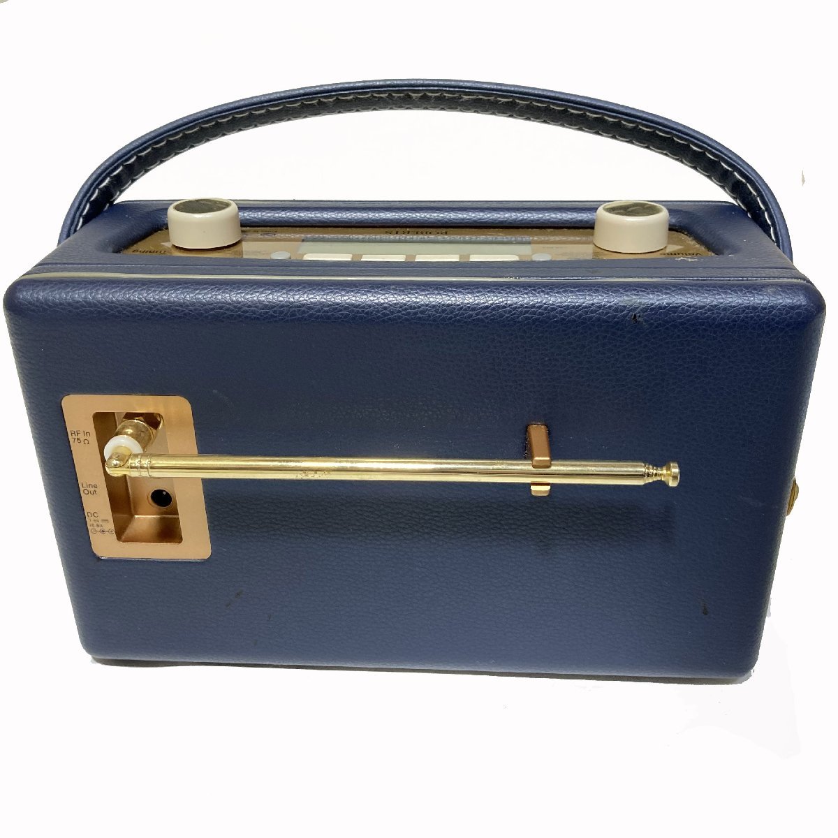 ROBERTS Revival R300 Royal warrant 英国王室の御用達 ラジオ レザークロス仕上げ ブルー ロバーツ(一般 ...