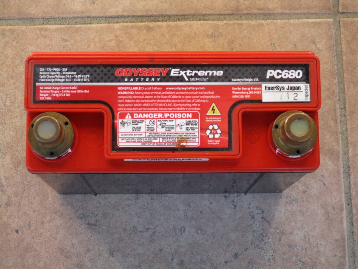 ODYSSEY オデッセイ バッテリー PC680 DIN端子 メーカー検査 充電済み(その他)｜売買されたオークション情報、yahooの商品 ...