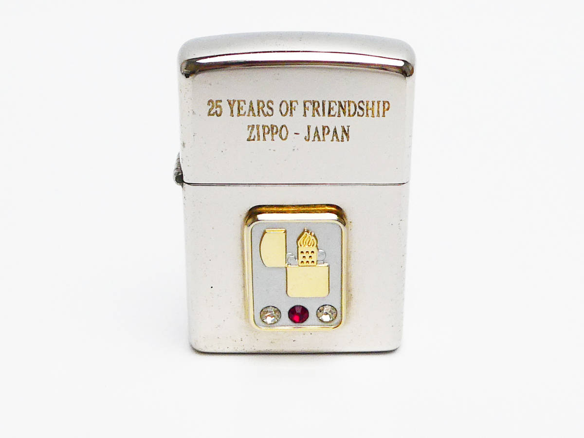 Zippo SILVER PLATE 25 YEARS OF FRIENDSHIP ZIPPO JAPAN 1994年製 ジッポ 25周年記念 ライター(Zippo)｜売買されたオークション ...