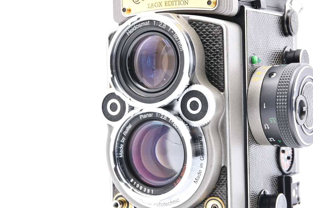 ROLLEI Rolleiflex 2.8GX EDITION / Planar 80mm F2.8 HFT ローライ 二眼レフ 中判フィルムカメラ 60周年記念 60Th 元箱付 外観 ...