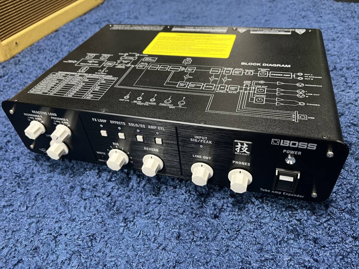 BOSS WAZA Tube Amp Expander 高品質ロードボックス アッテネーター エフェクト搭載キャビネットシミュレーター(ギター ...