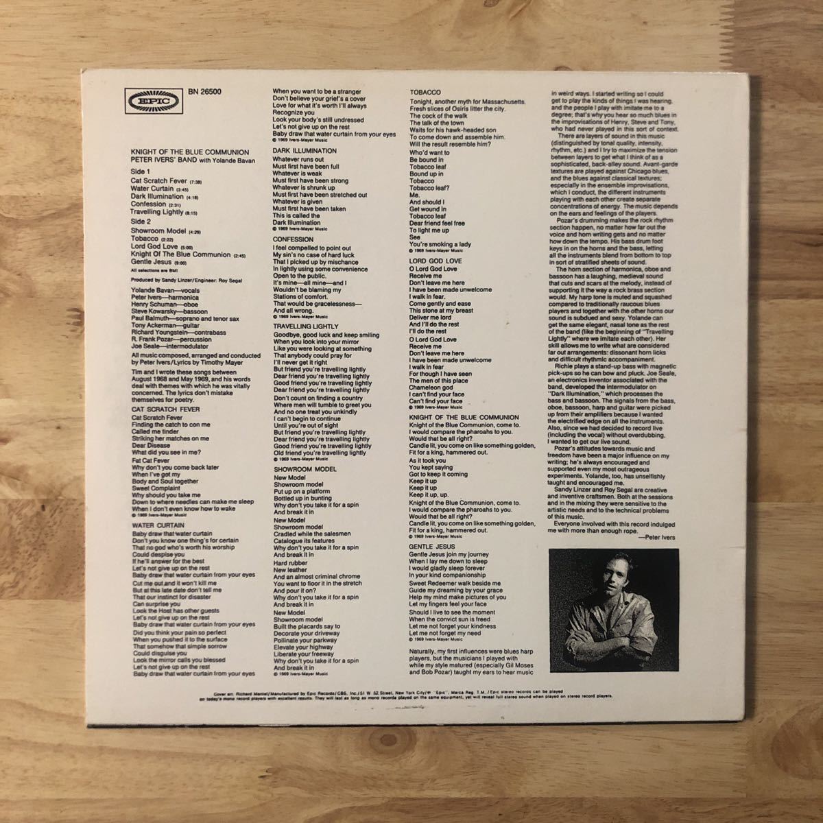 LP PETER IVERS/KNIGHT OF THE BLUE COMMUNION US盤:'69年作:PSYCHE/FREE JAZZを ...