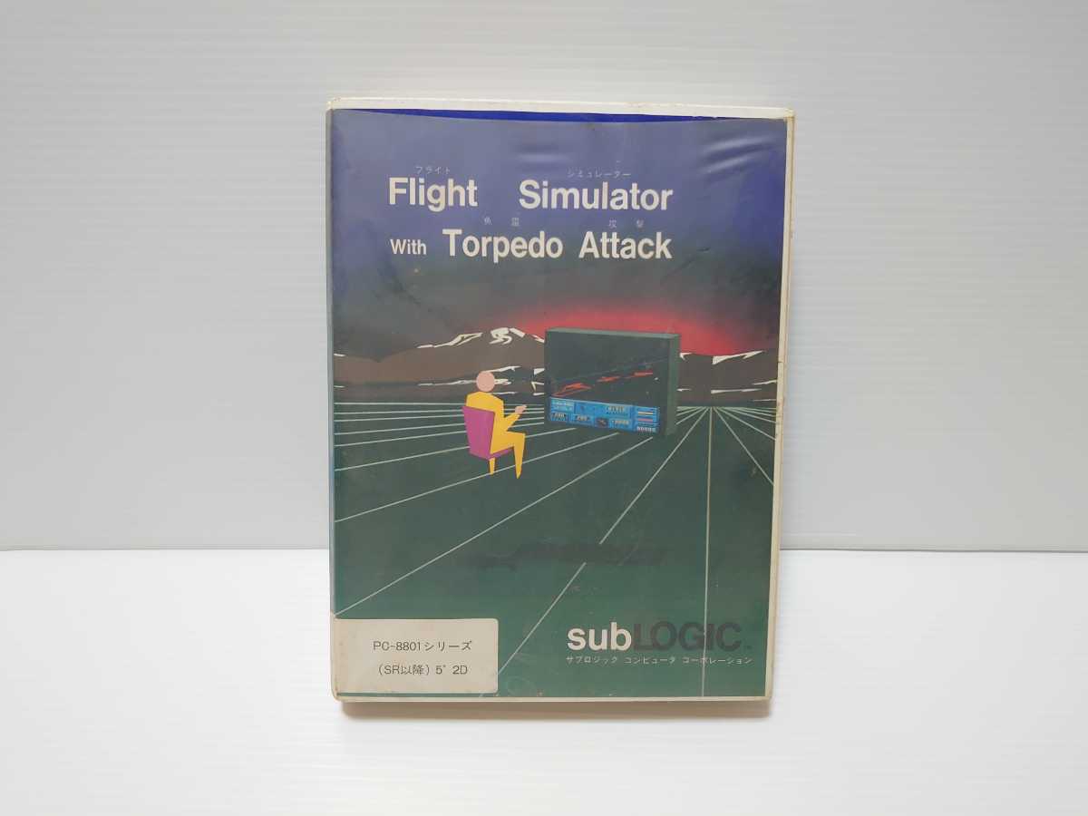 PC-8801 フライトシミュレータ 魚雷攻撃 Flight Simulator Torpedo Attack subLOGIC サブロジック ...
