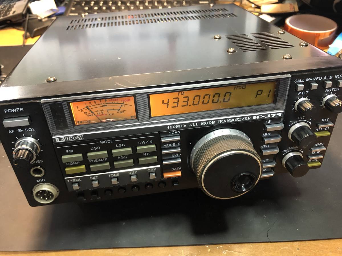 ICOM IC-375 430MHz オールモード 10W機 出戻り修理再出品(固定)｜売買されたオークション情報、yahooの商品情報を ...