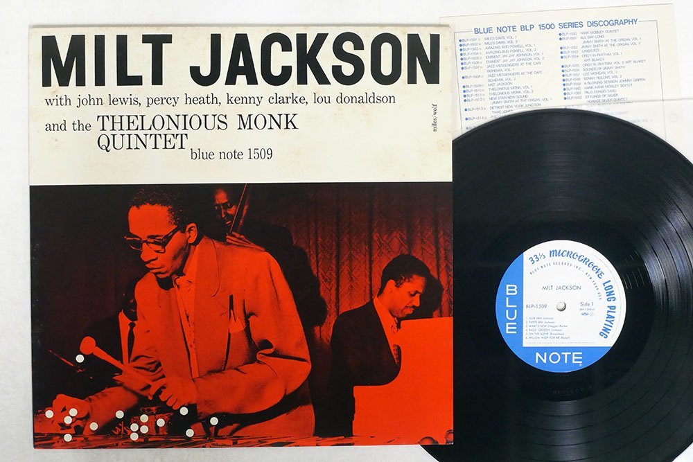 国内盤 MILT JACKSON/WITH JOHN LEWIS PERCY HEATH/BLUE NOTE BLP-1509/BN 1509 ...