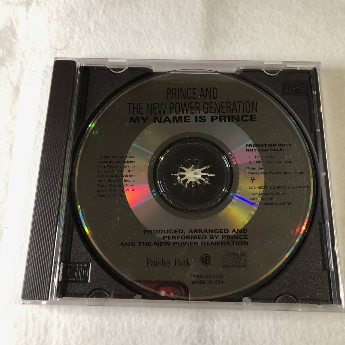 US プロモCD Prince And The NPG My Name Is Prince マイ ネーム イズ プリンス US盤 ...