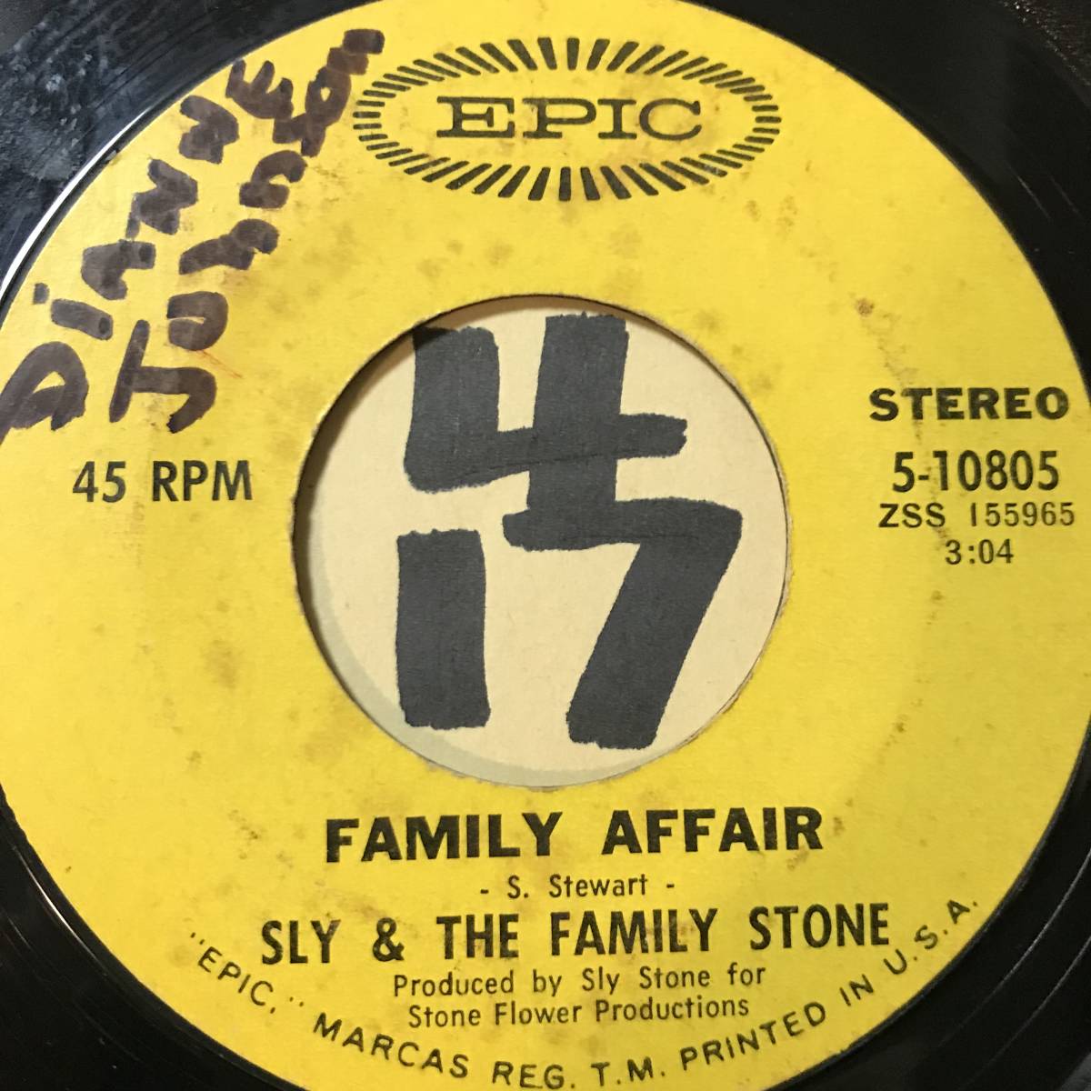 試聴 SLY & THE FAMILY STONE FAMILY AFFAIR EX+(R&B、ソウル)｜売買されたオークション情報 ...