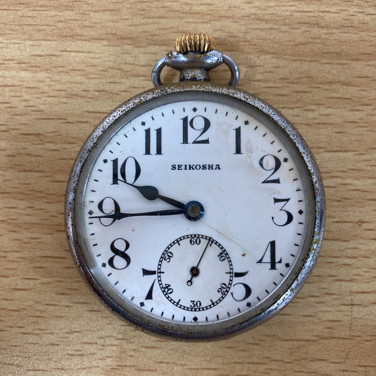 SEIKOSHA 精工舎 懐中時計 時計 456 鉄道時計 機械式懐中時計 国鉄 レトロ 昭和レトロ アンティーク コレクション 竜頭動作確認 3カ3109(手巻き)｜売買されたオークション ...