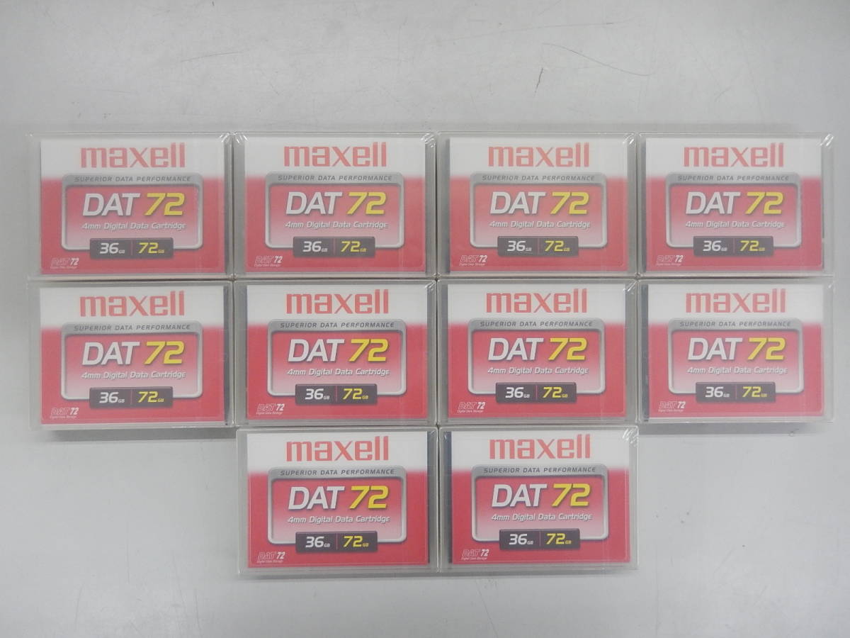 maxell DAT72 4mm Digital Data Cartridge 36GB/72GB 10本セット データカートリッジ(DAT ...