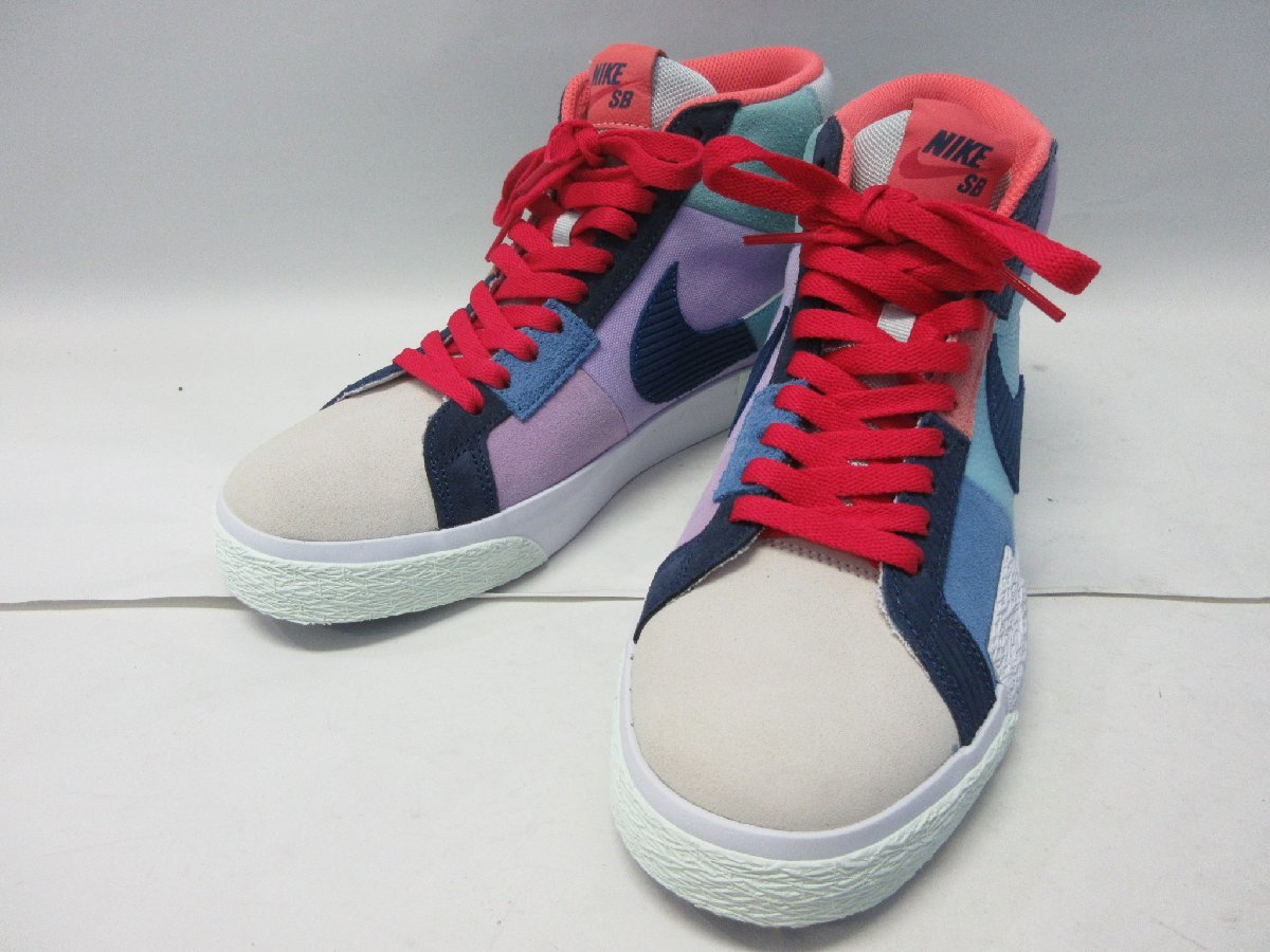 1000円 ナイキ NIKE SB BLAZER MID MOSAIC MULTI ブレーザー DA8854-500 スニーカー 26.5 ...