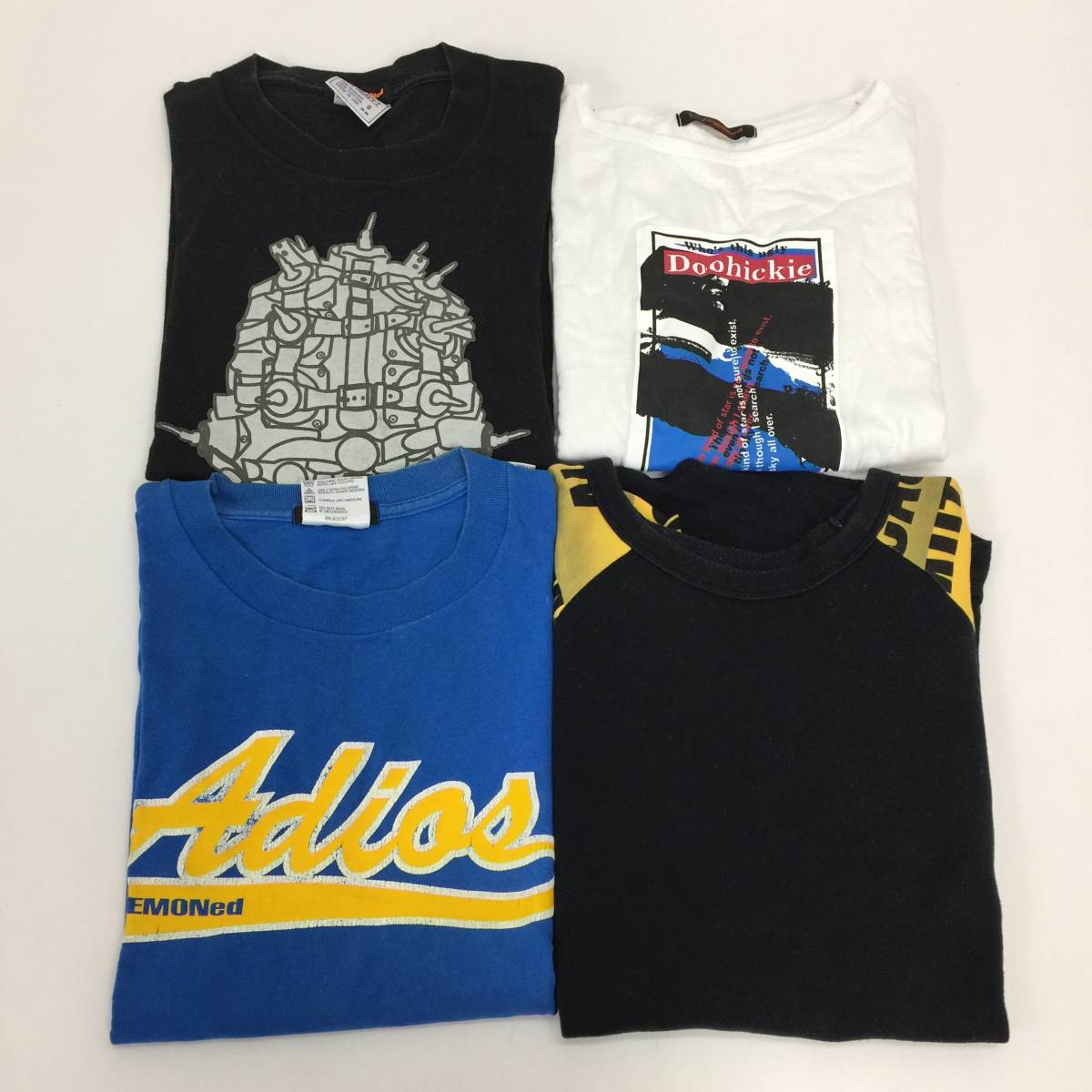 71 LEMONED レモネード Tシャツ 4点セット 半袖 7分袖 長袖 Adios CAUTION Doohickie ラグラン 丸首 ...