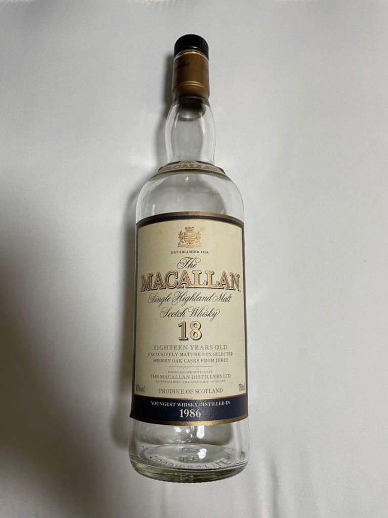 MACALLAN マッカラン 1986 空瓶 空き瓶(日本)｜売買されたオークション情報、yahooの商品情報をアーカイブ公開 - オークファン（aucfan.com）