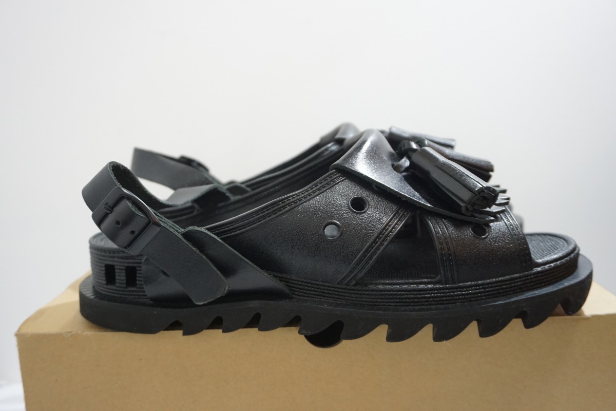 benchベンチ BENSAN-D TUSSEL BACK STRAP SHARK SOLEタッセル付き ストラップ シャークソール PVC ...