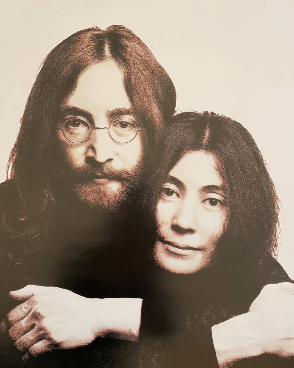 大型 DyDoコーヒー プロモ ポスター JOHN&YOKO Beatles ビートルズ ジョンレノン ポールマッカートニー ジョージハリソン ...