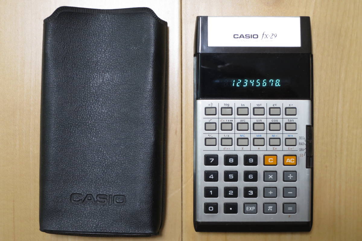 CASIO 青色蛍光表示管 関数電卓 fx-29 ケース付き 品 カシオ レトロ電卓(カシオ)｜売買されたオークション情報、yahooの商品 ...