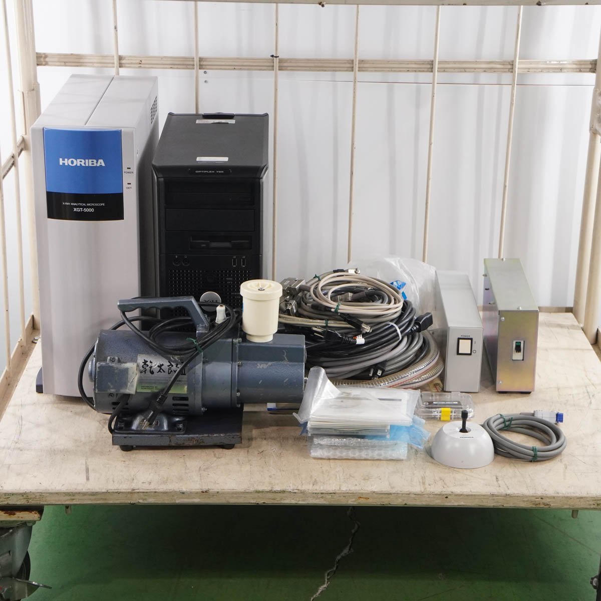 DW 8日保証 HORIBA XGT-5000 XーRAY ANALYTICAL MICROSCOPE X線分析顕微鏡 PUMP NF-BOX ...