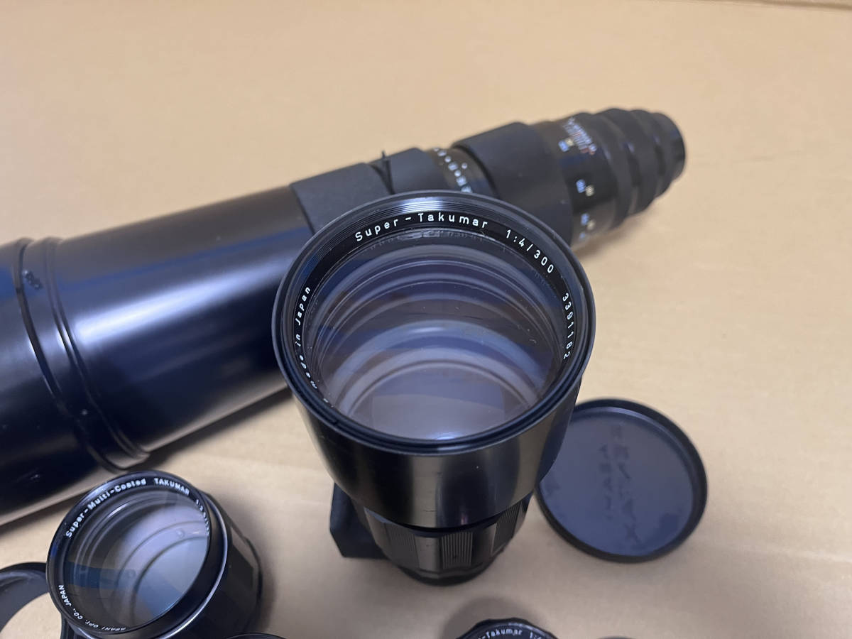 PENTAX 単焦点レンズ 8点まとめ SMC Takumar 500mm/4.5 135mm/2.5 Super takumar 300mm ...