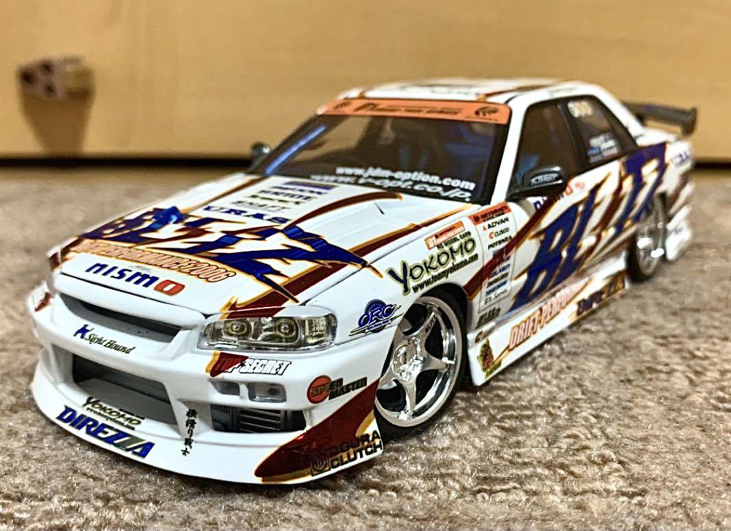 1/24 ホットワークス BLITZ ER34 スカイライン D1グランプリ のむけん ミニカー ドリフト(アオシマ)｜売買されたオークション情報、yahooの商品情報をアーカイブ公開 ...