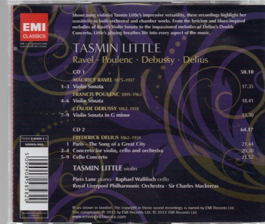 mt328 ラヴェル プーランク ドビュッシー 他/TASMIN LITTLE 2CD(管弦楽)｜売買されたオークション情報、yahooの商品 ...