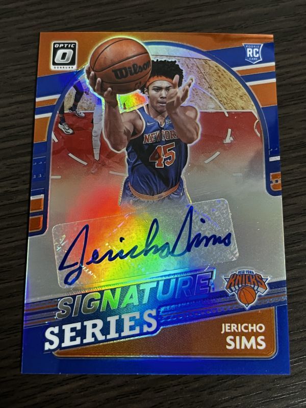 RC Jericho Sims ジェリコ シムズ 25シリ 2021-22 Panini NBA Donruss Optic Blue ...