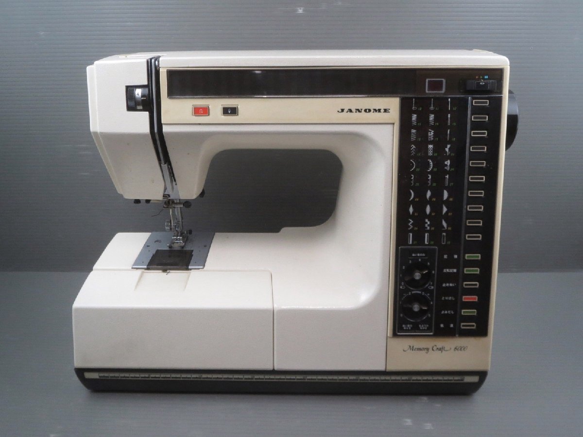 ジャノメ コンピューターミシン Memory Craft 6000 メモリークラフト ジャンク品(ジャノメ)｜売買されたオークション情報 ...