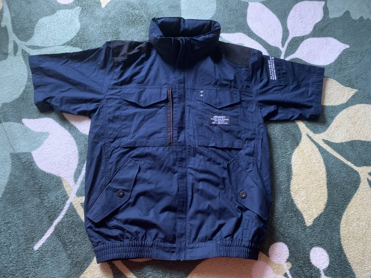 BURTLE/バートル AIRCRAFT 空調服 エアークラフト 半袖ブルゾン AC1186 Mサイズ カラーネイビー(ジャンパー、ブルゾン ...