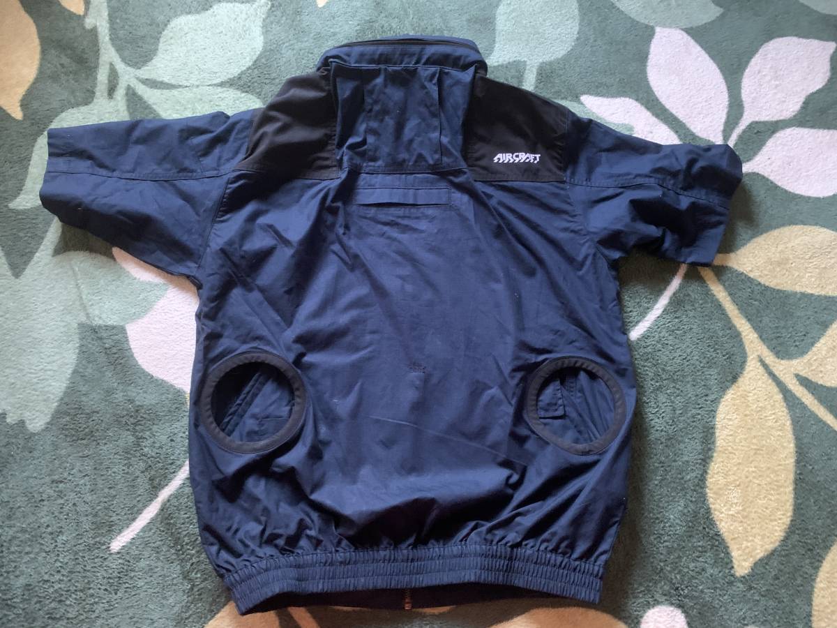 BURTLE/バートル AIRCRAFT 空調服 エアークラフト 半袖ブルゾン AC1186 Mサイズ カラーネイビー(ジャンパー、ブルゾン ...