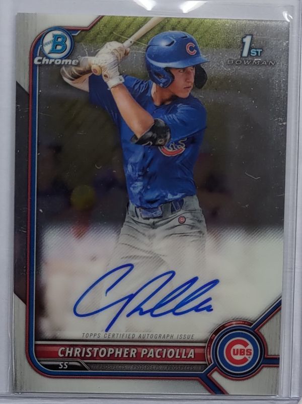Christopher Paciolla 2022 Bowman Chrome Draft Auto 直筆サイン(Bowman)｜売買された ...