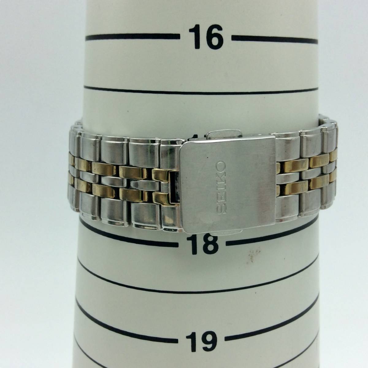 YY9〇 電波ソーラー/稼働 セイコー SEIKO 3B51-0AK0 DOLCE ドルチェ スクエア 白文字盤 ホワイト メンズ腕時計 現状 ...