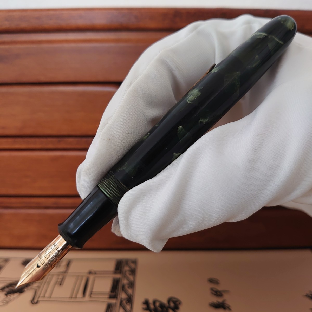 VANCO/萬古 セルロイド 1507 万年筆 ペン先 LIFETIME THE VANCO 14K GOLD PEN インキ止め式 ヴィンテージ アンティーク レトロ(万年筆一般)｜売買され ...