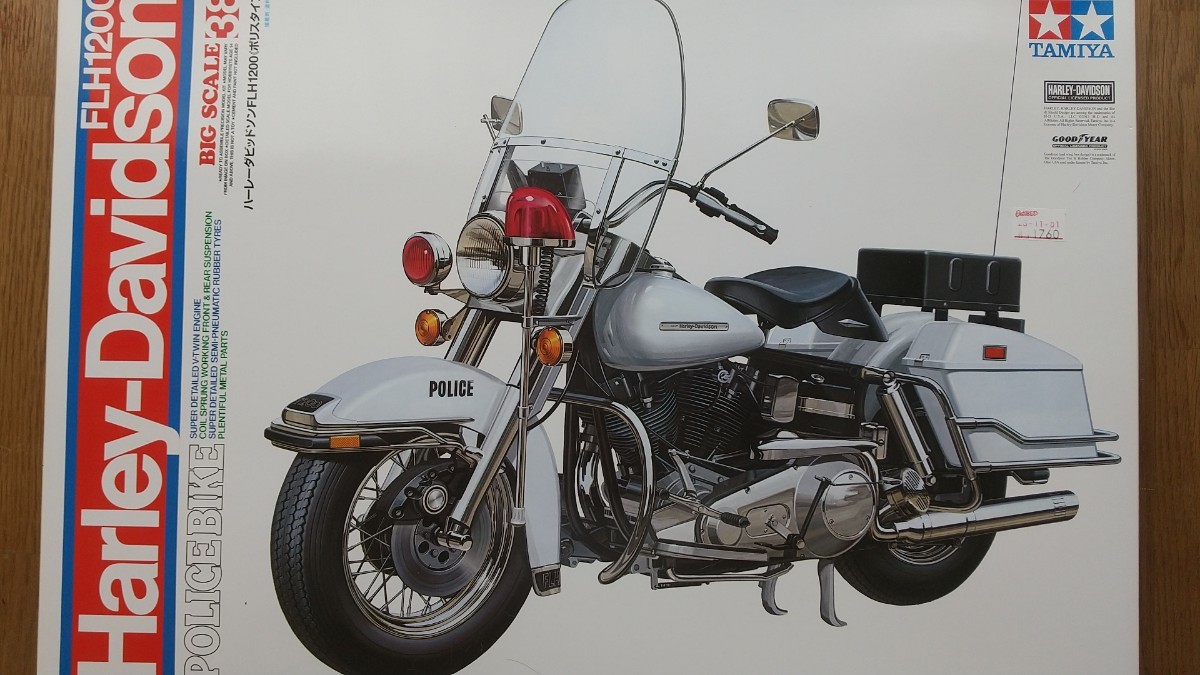 プラモデル 未組み立て品 タミヤ BIG SCALE 38 HARLEY-DAVIDSON FLH1200 POLICE BIKE ITEM ...