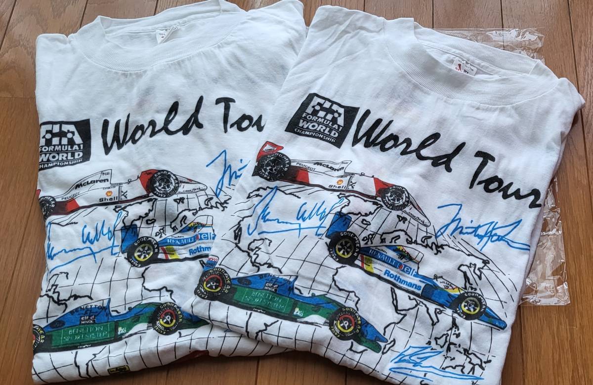F1 Tシャツ XL 1994年 FIA FORMULA1 WORLD CHAMPIONSHIP WORLD TOUR BESMAR ペア 2 ...
