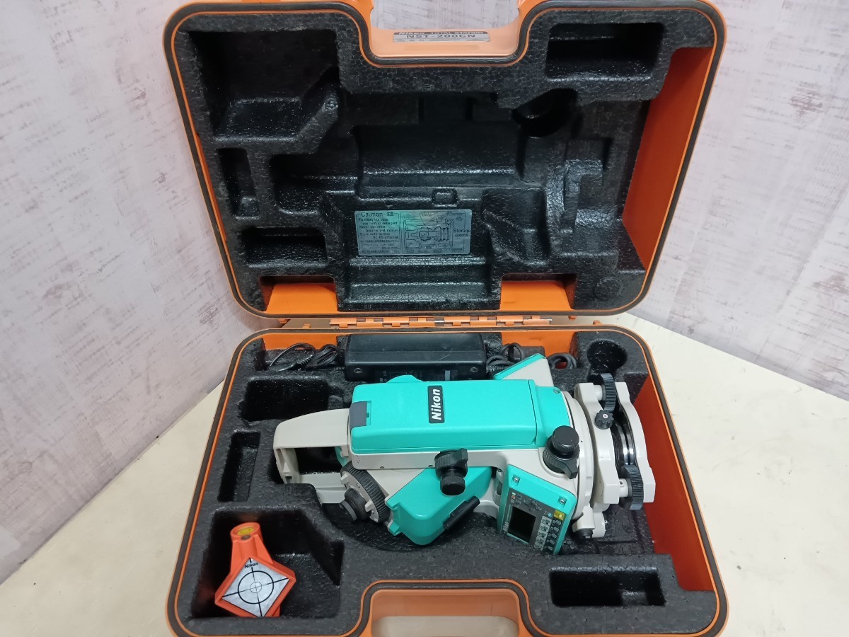 ① Nikon ニコン NST-200CN ノンプリズム トータルステーション 測量 機 器 工具 動作未確認 ジャンク(測量、角度計)｜売買 ...