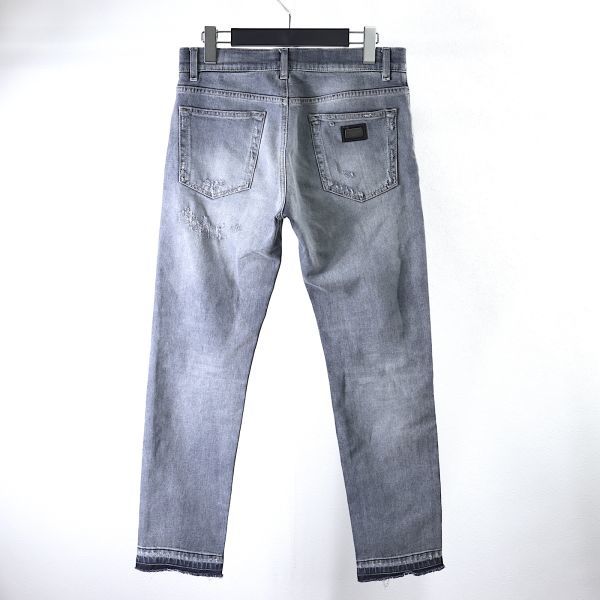 1円〜 ドルチェ＆ガッバーナ DOLCE＆GABBANA 3-YG073 クラッシュ デニム パンツ メンズ ライトグレー 46(46)｜売買されたオークション情報、yahooの商品情報を ...