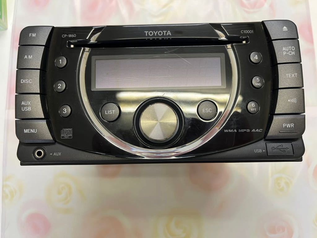 トヨタ 純正 オーディオ ワイド2DIN CD/USB/AUXデッキ CP-W60(CDプレーヤー)｜売買されたオークション情報、yahooの商品情報をアーカイブ公開 - オークファン ...