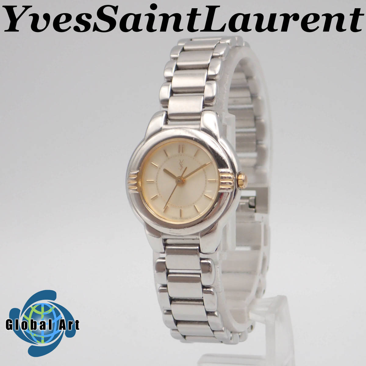 う06261/YvesSaintLaurent イヴサンローラン/クオーツ/レディース腕時計/文字盤 ゴールド/5930-F91474(その他 ...