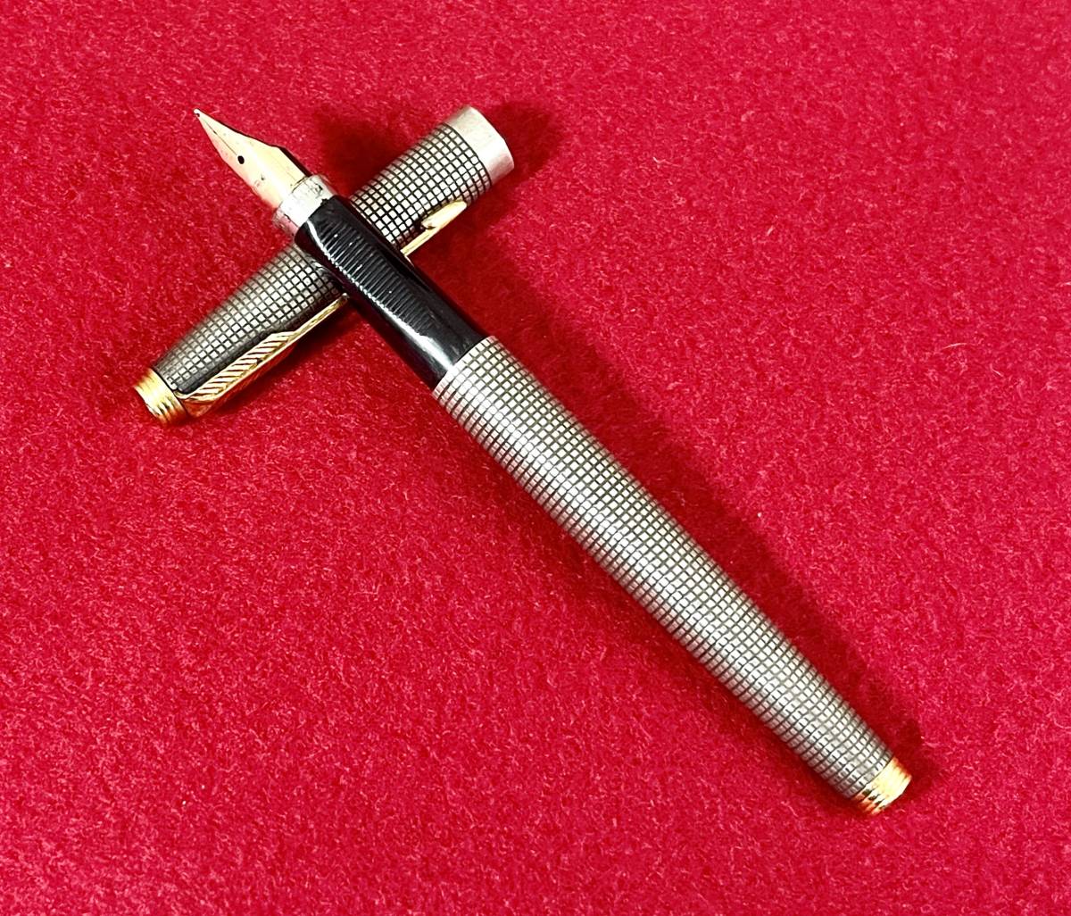 6 PARKER パーカー 万年筆 STERLING CAP&BARREL ペン先 14K POINT USA(パーカー)｜売買された ...